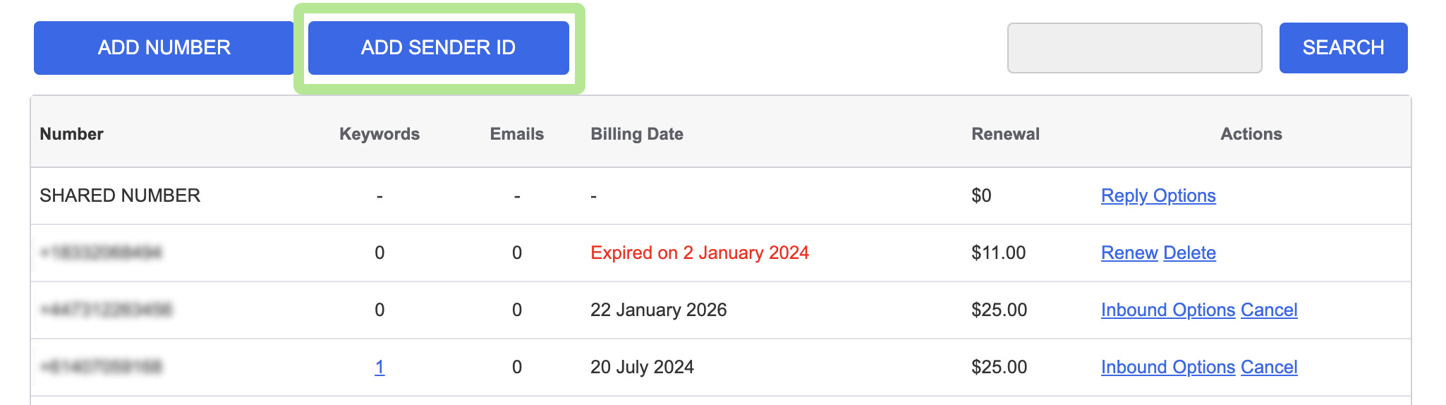 How to define a Custom Sender ID